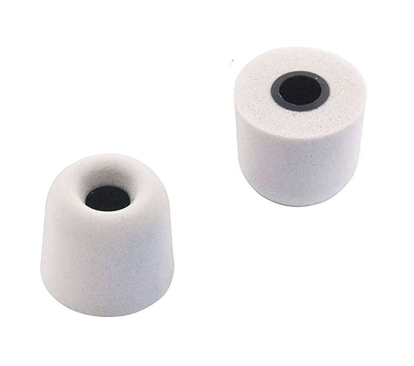 JNSA Replacement for Sony WF-1000XM4 WF-XB700 Memory Foam Ear Tips Noise Canceling Foam Eartips Ear Cap Ear Tip L Size 3 Pairs, [Fit in Case], Silver,Large Size (FoamXM4S3PL)
