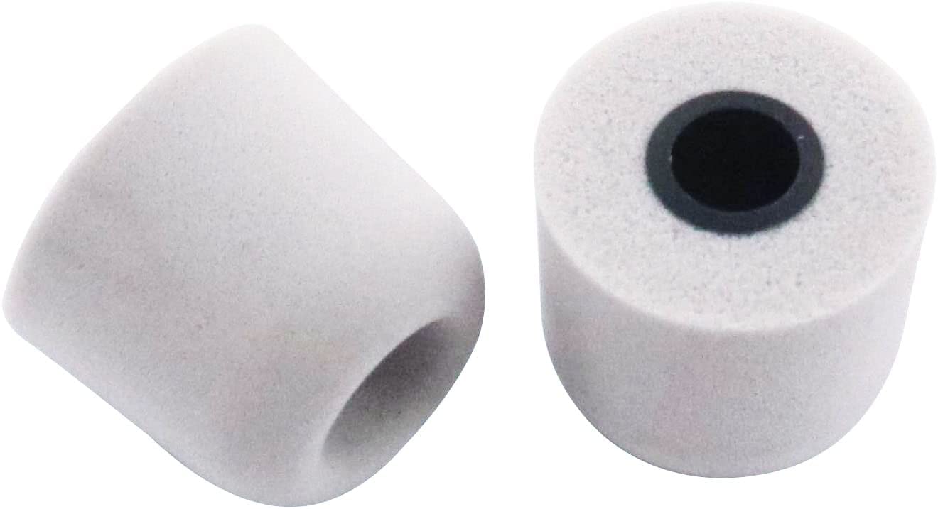 JNSA Replacement for Sony WF-1000XM4 WF-XB700 Memory Foam Ear Tips Noise Canceling Foam Eartips Ear Cap Ear Tip L Size 3 Pairs, [Fit in Case], Silver,Large Size (FoamXM4S3PL)