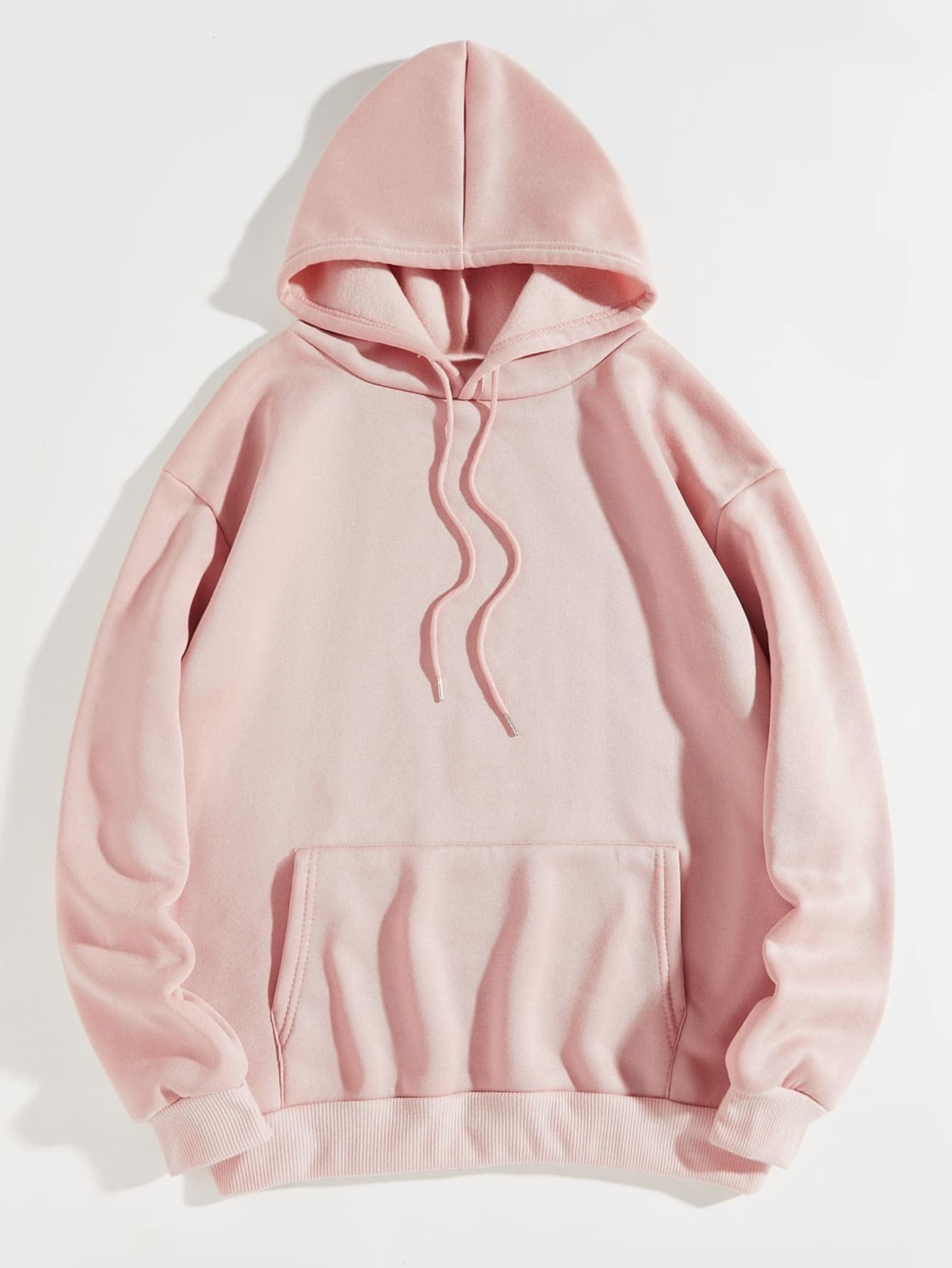 Floerns Women's Letter Graphic Printed Long Sleeve Drawstring Hoodie Sweatshirt A Light Pink L