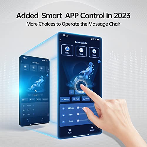Real Relax 2025 Massage Chair of Dual-core S Track, Full Body Massage Recliner of Zero Gravity with APP Control, Black
