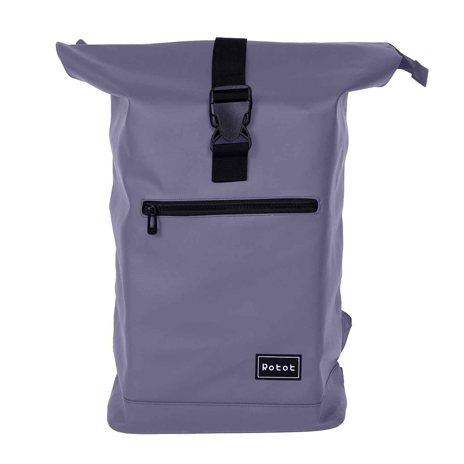 ROTOT Roll Top Travel Backpack, 22L High Volume Laptop Bag Carry on Accessories Essentials (Gray)