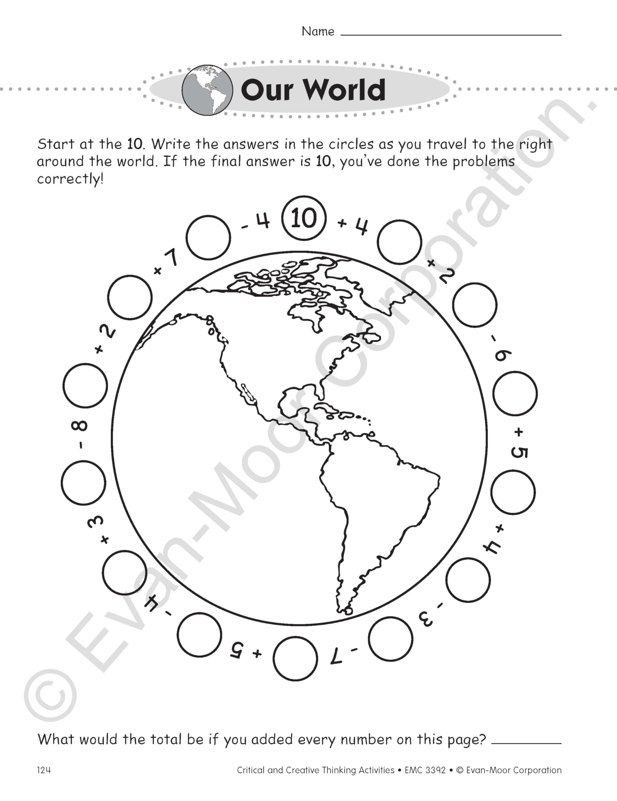 Evan-Moor Critical and Creative Thinking Activities Teacher's Resource Book, Grade 2