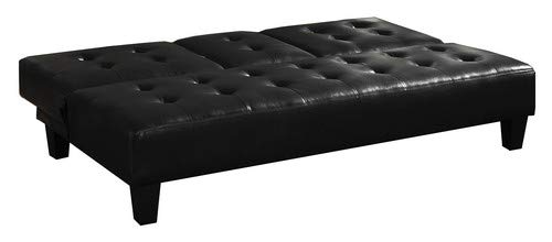 Milton Greens Stars 7502 Verano Futon Sofa Bed with Cup Holder, Black