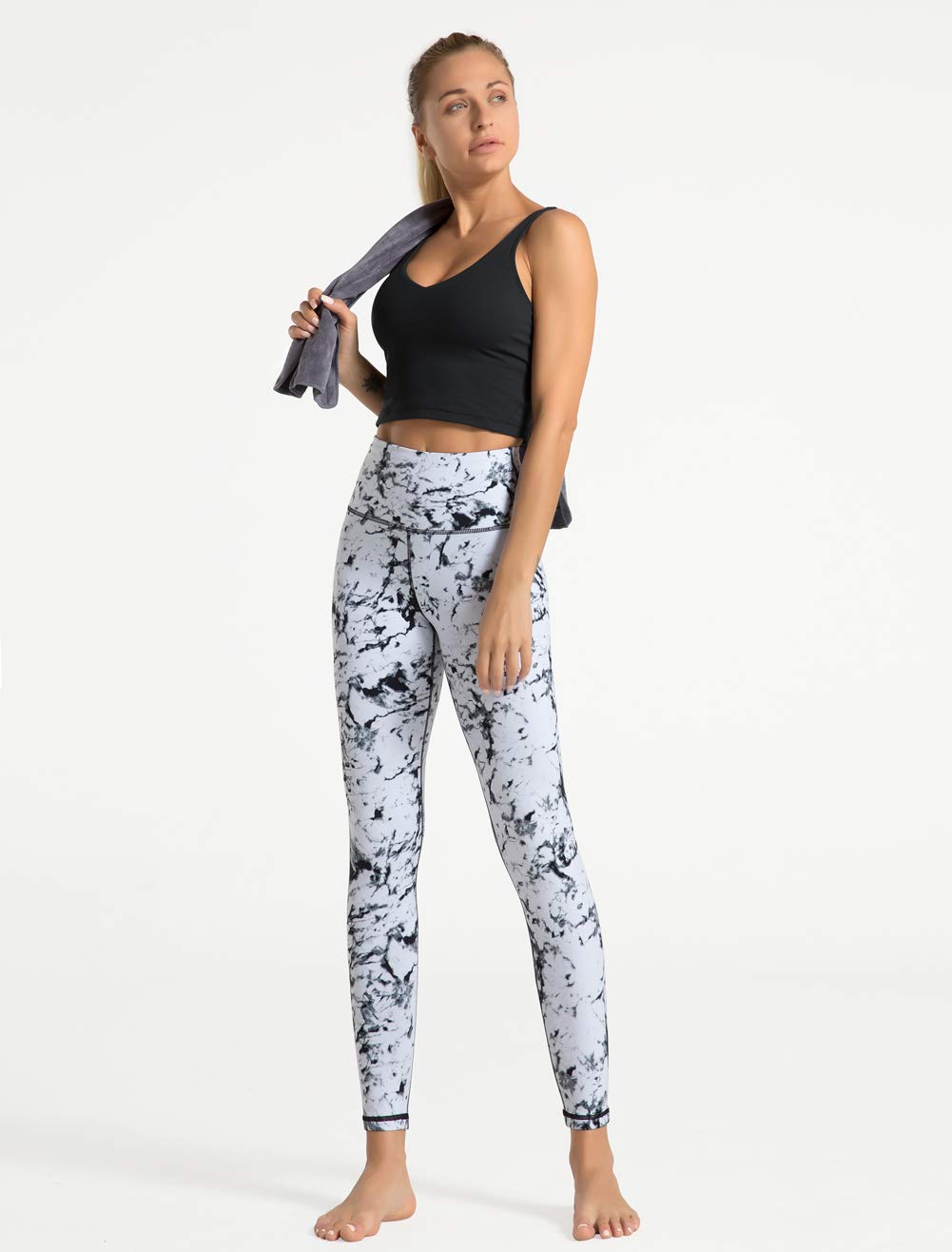 Dragon Fit Compression Yoga Pants with Inner Pockets in High Waist Athletic Pants Tummy Control Stretch Workout Yoga Legging