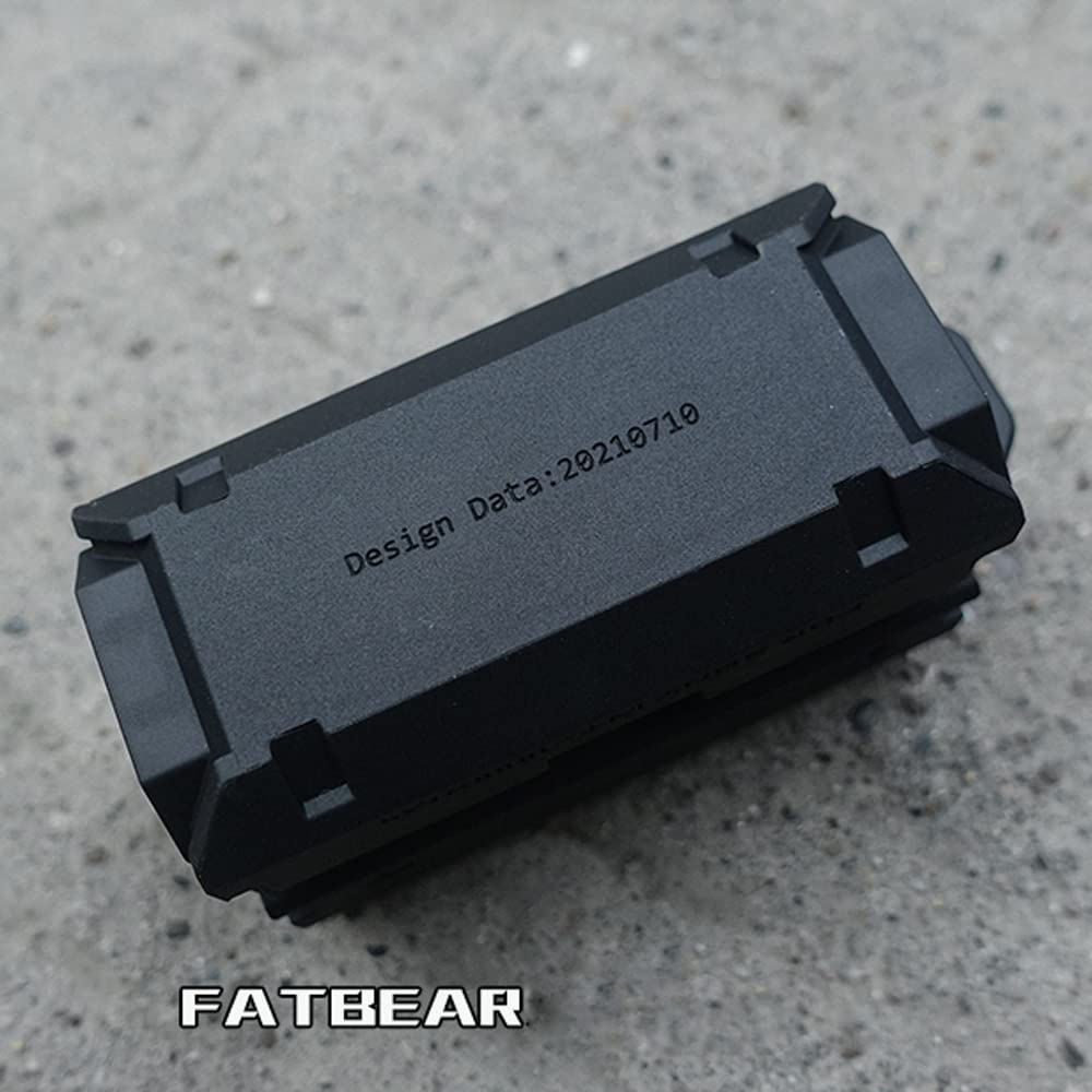 Fat Bear Tactical Military Grade Rugged Shockproof Armor Buffer Protective Shell Skin Case Cover for Sony WF-1000XM4 (Black)