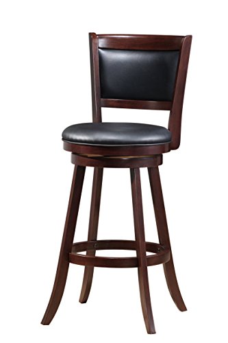 Milton Greens Stars Grant Bar Height Swivel Barstool, 29-Inch, Dark Brown