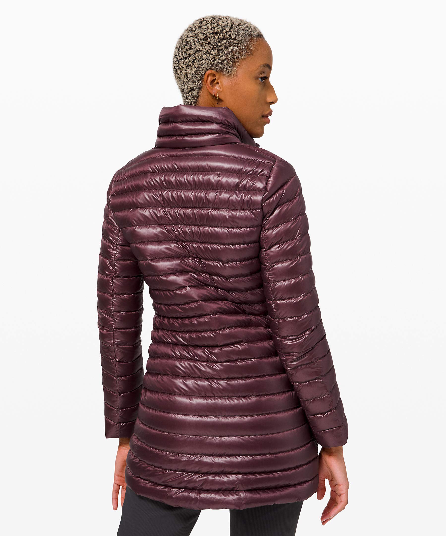 Lululemon Pack It Down Long Jacket Shine (Bordeaux Drama, numeric_4)