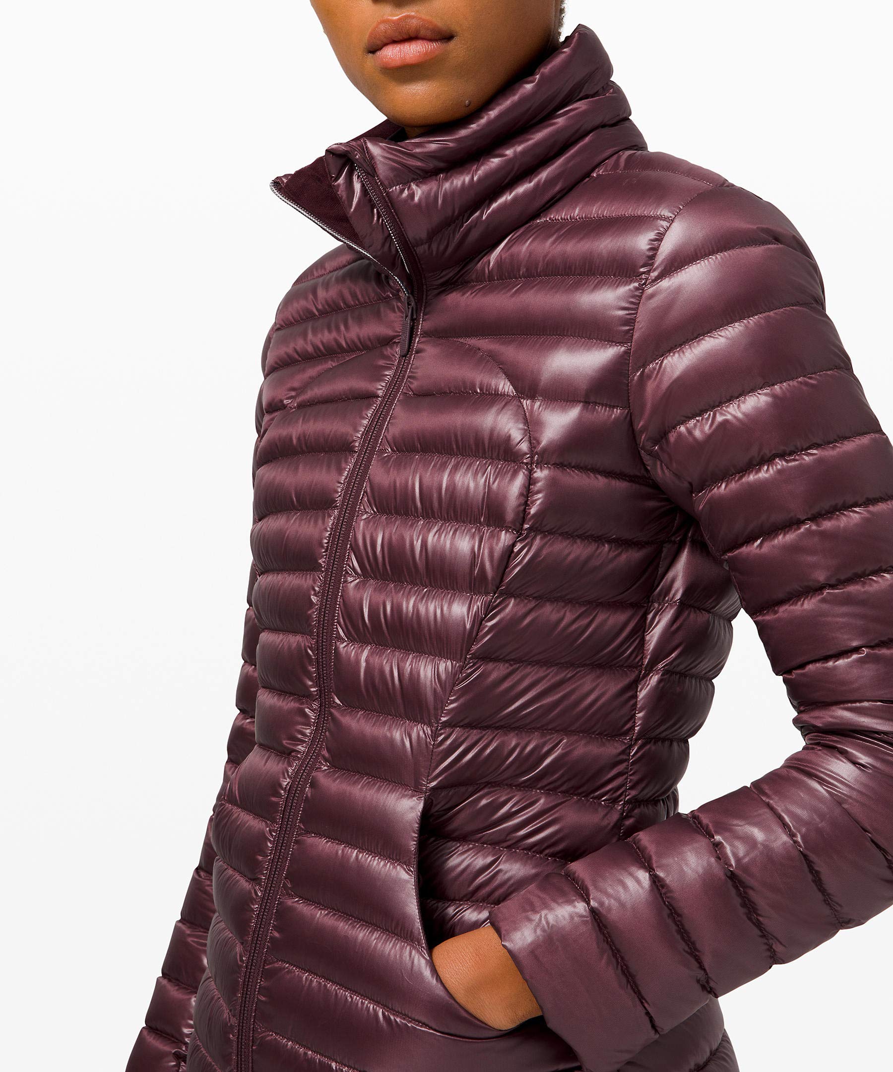 Lululemon Pack It Down Long Jacket Shine (Bordeaux Drama, numeric_4)