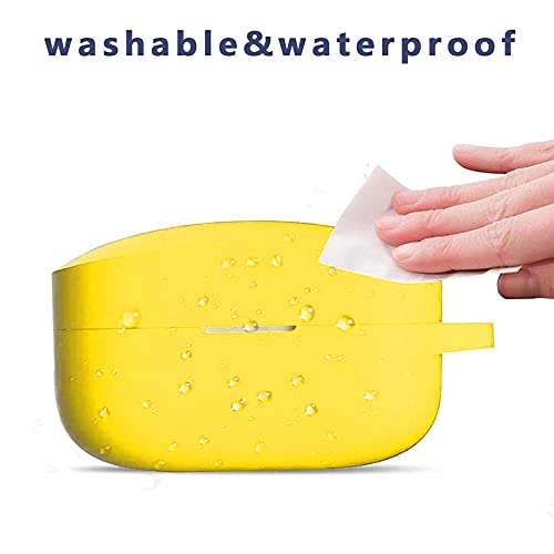 Ankersaila Soft Silicone Case Compatible with Fit Sony WF-1000XM4, Scratch/Shock Resistant Protective Case Cover (Yellow)