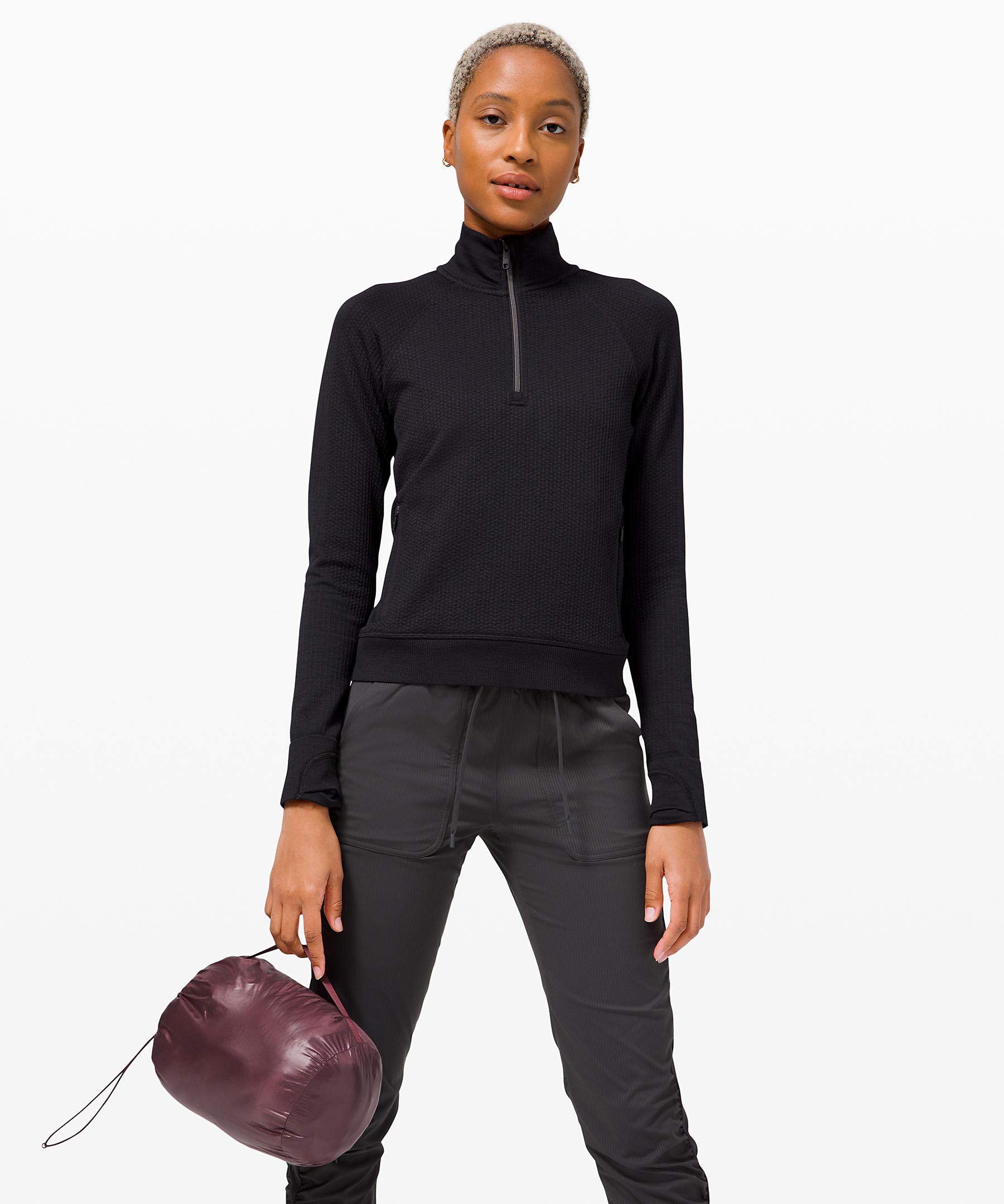 Lululemon Pack It Down Long Jacket Shine (Bordeaux Drama, numeric_4)