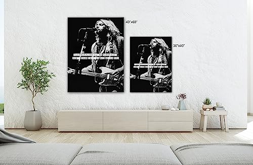SpiritualHands Kurt Cobain Canvas Wall Art - Posters, Prints, and Decorations for Nirvana Fans - Unique Memorabilia and Gifts (09 KURT COBAIN PARANOID, 8" x 12" - Ready to Hang)