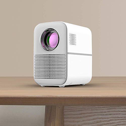 HIZLJJ Professional Native 1080P, HD LED Projector, Projector with Display Compatible TV Stick Mini Portable Projector