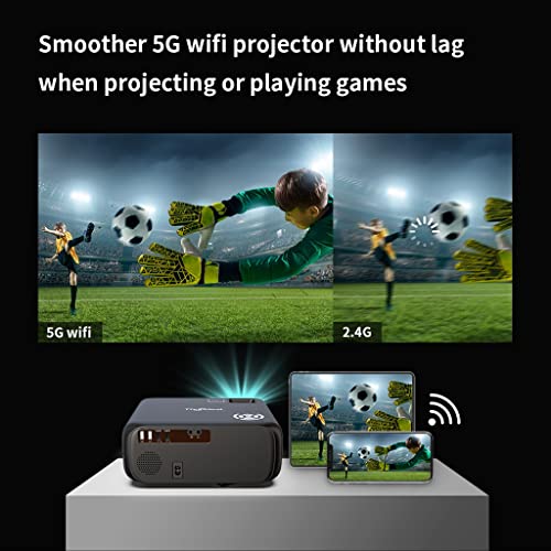 LDCHNH 1080p Projector Td97 Android Led Full Projector Video Proyector Home Theater 4k Movie Cinema Smart Phone Beamer (Color : D)