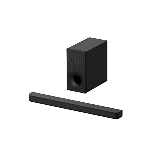Sony HT-S400 2.1ch Soundbar with Powerful Wireless subwoofer, S-Force PRO Front Surround Sound, and Dolby Digital, Black
