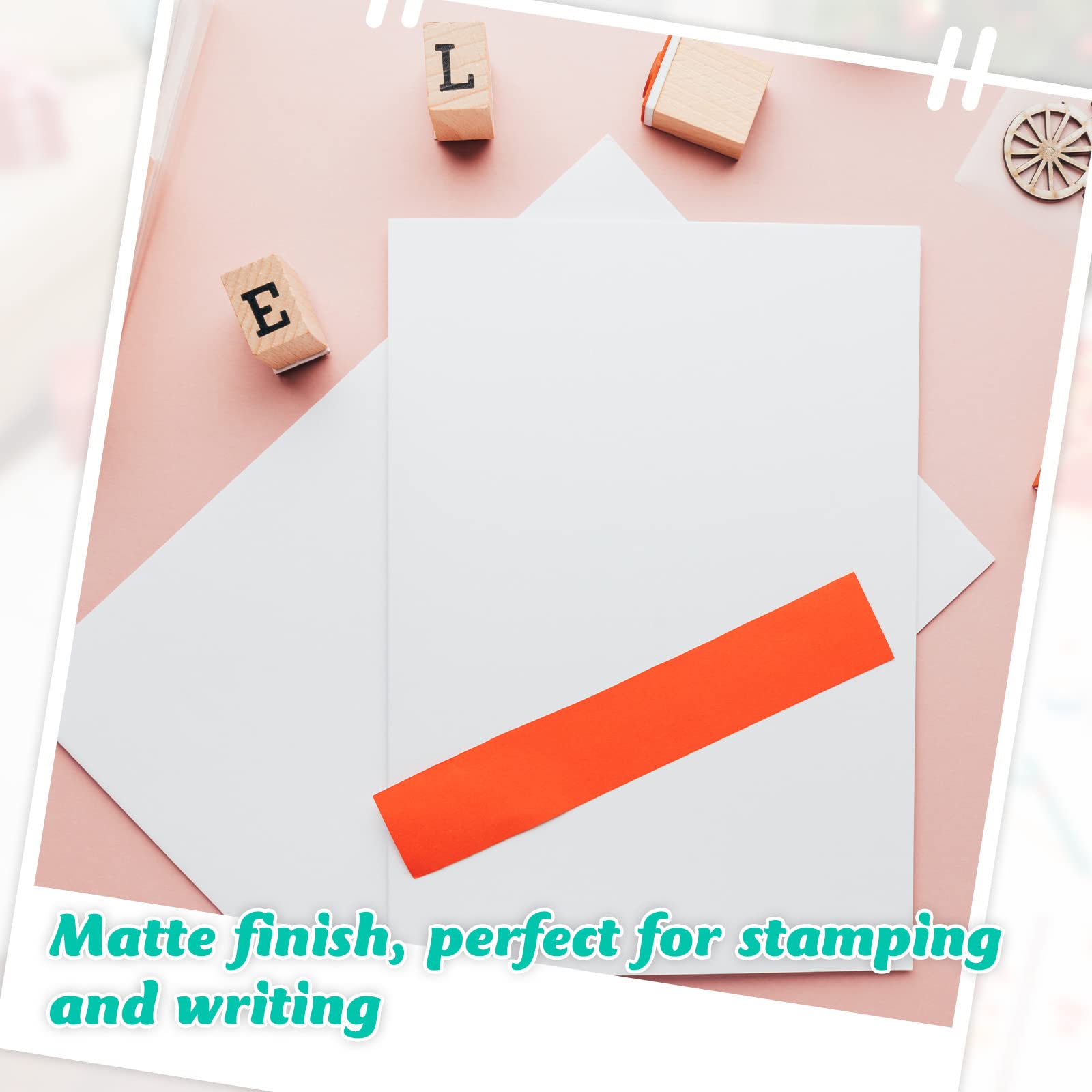 Lewtemi 48 Pcs Masking Paper Stamping Mask Paper Adhesive Stamp Masking Paper for Positioning Stamps Crafting Scrapbooking DIY Craft Designs Projects Card Making, 5 x 7 Inches
