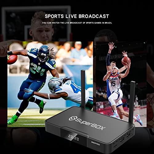 2023 The Best Version of English Android 9.0 OS S3Pro S3 pro TV Box Powerful Quad-core Processor Connection Support HD 6K User-Friendly Interface Come with Mini-Keyboard