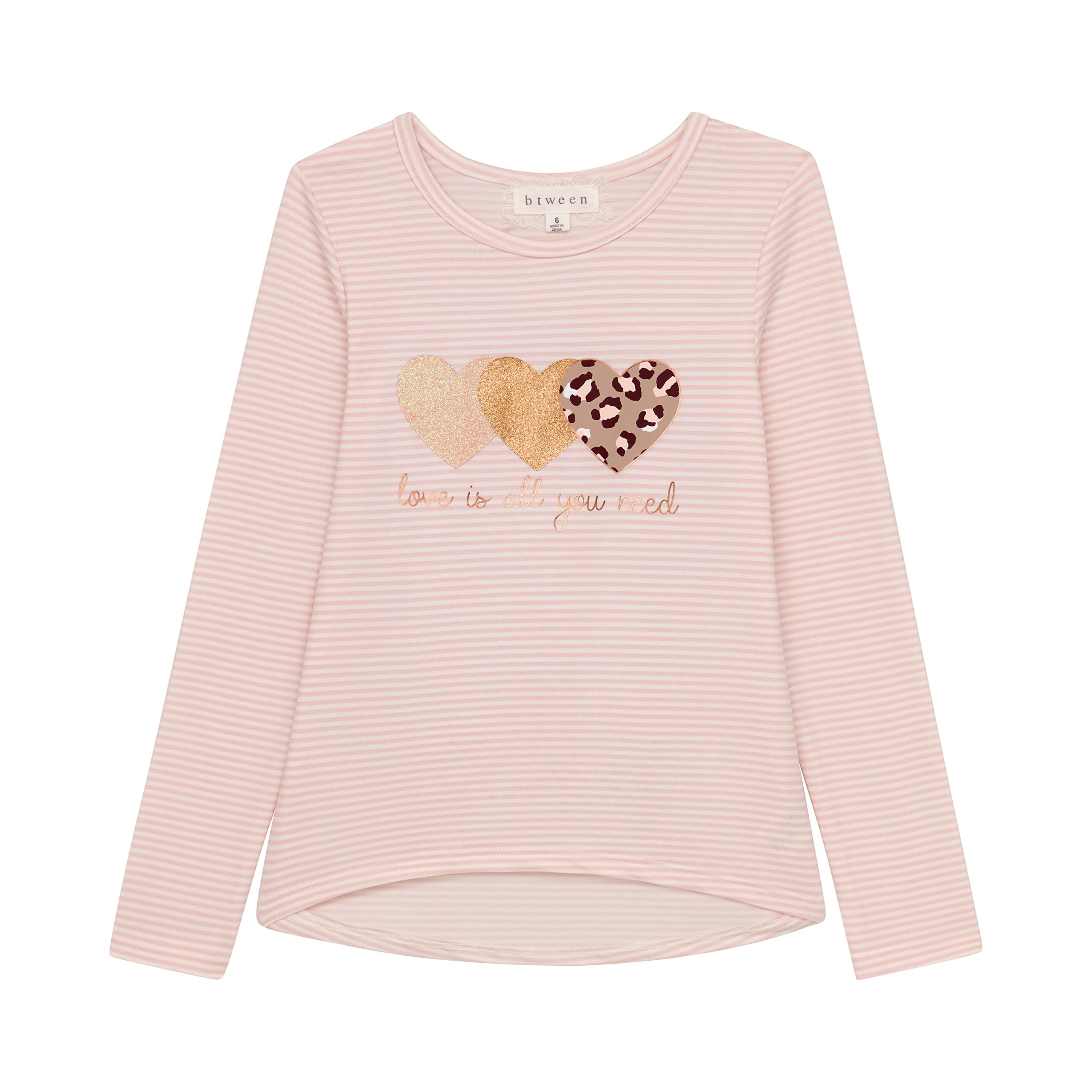 BTween Little Girls 4pc wardrobe pack, Long Sleeve top, Short sleeve top, Tutu skirt, legging