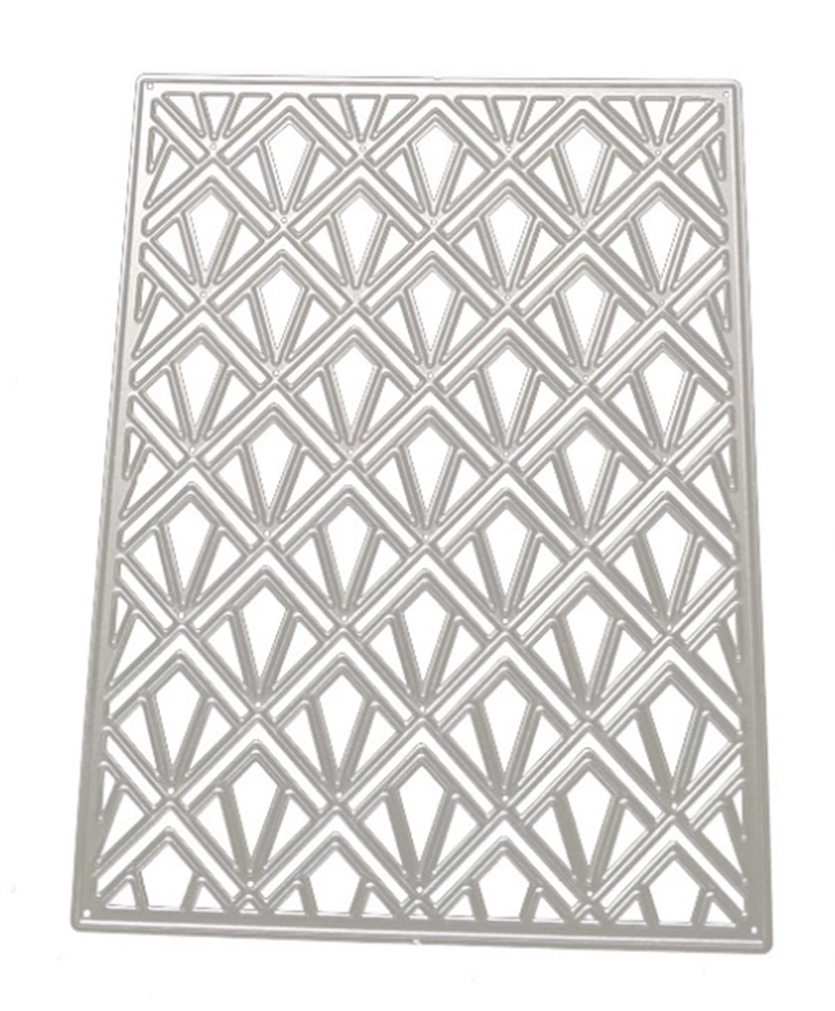 Ammsochy Christmas Border Background Cut Dies DIY Crafts for Paper Card Making Metal Scrapbooking Cutting Tools Album Arts Embossing Template 4.5X5.7IN (Décor Frame D)