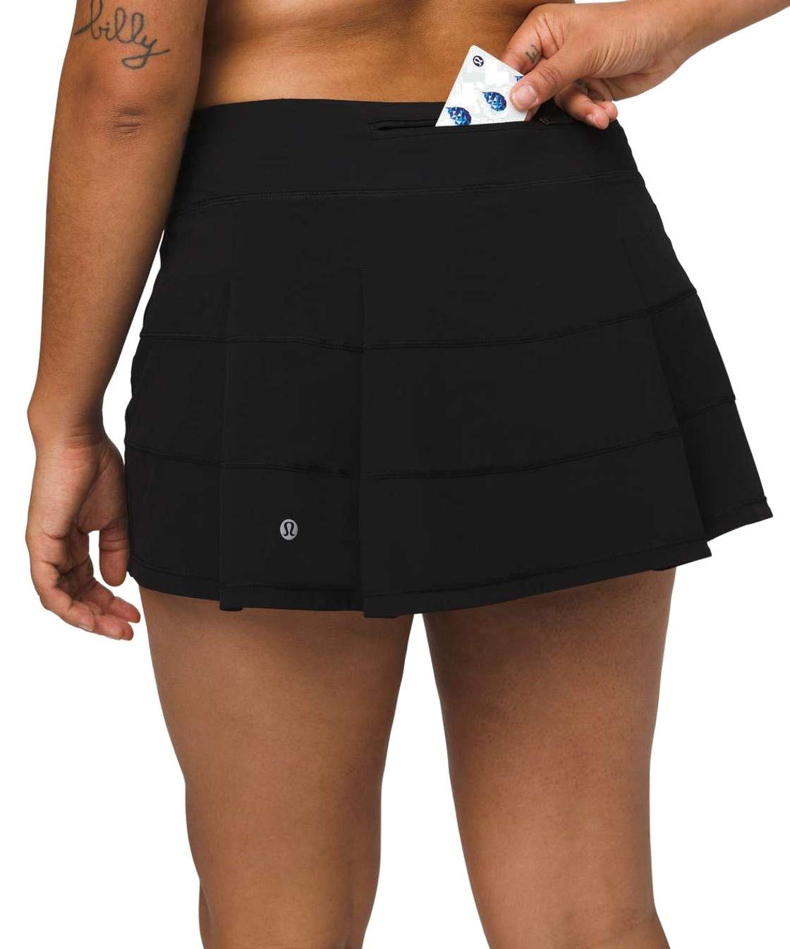 lululemon Pace Rival Skirt Regular 13" (Color 000, 10)