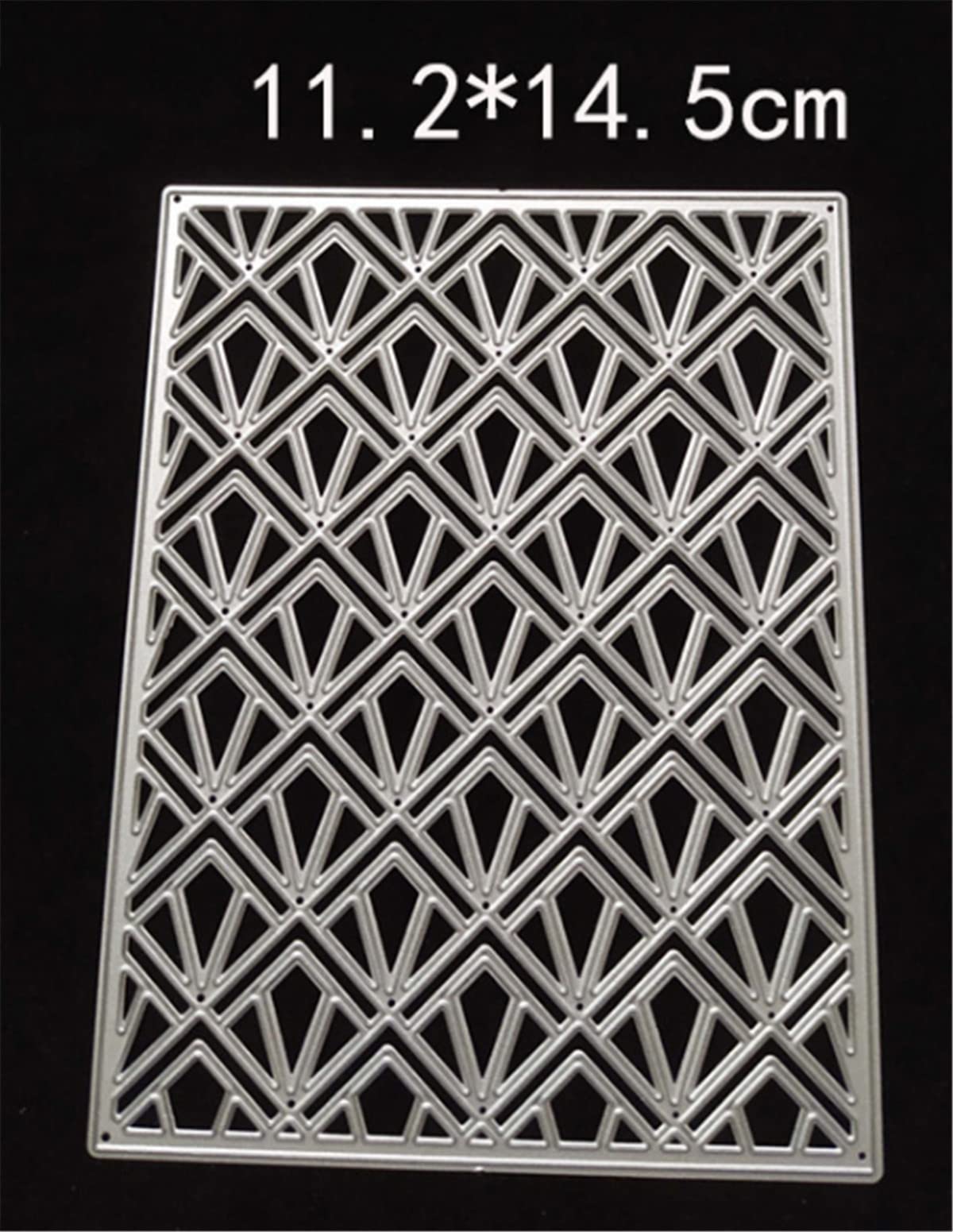 Ammsochy Christmas Border Background Cut Dies DIY Crafts for Paper Card Making Metal Scrapbooking Cutting Tools Album Arts Embossing Template 4.5X5.7IN (Décor Frame D)