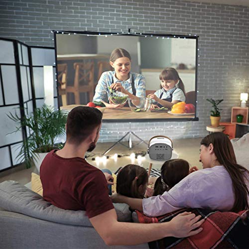 Mini Projector,Lejiada Portable Projector for Kids,Small Movie Projector for Bedroom, Home Theater Video Projector Compatible with iPhone/TV Stick/HDMI/USB/Micro SD/AV/Laptop