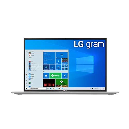 LG Gram 16Z90P Laptop 16" IPS Ultra-Lightweight, (2560 x 1600), Intel Evo 11th gen Core i7 , 16GB RAM, 1TB SSD, Upgradeable Windows 10 Home, Alexa Built-in, 2X USB-C, HDMI, USB-A - Silver
