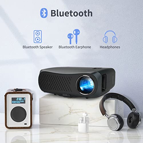 WETYG Home Projector Video Movie Beamer System Full 1080P Native Resolution Home Theater Projector