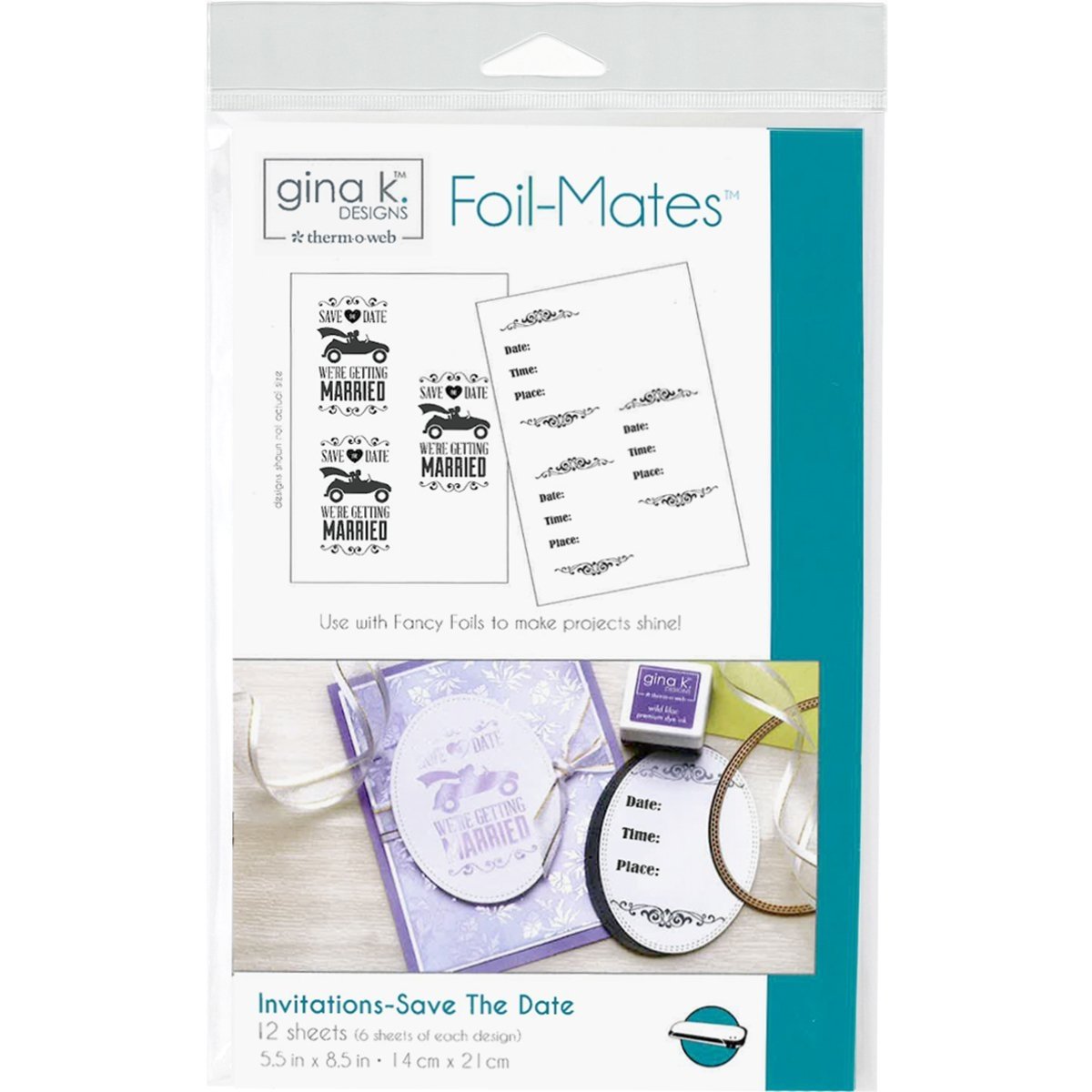 Gina K. Designs Foil-Mates 5.5" x 8.5" (Save the Date Invitation)