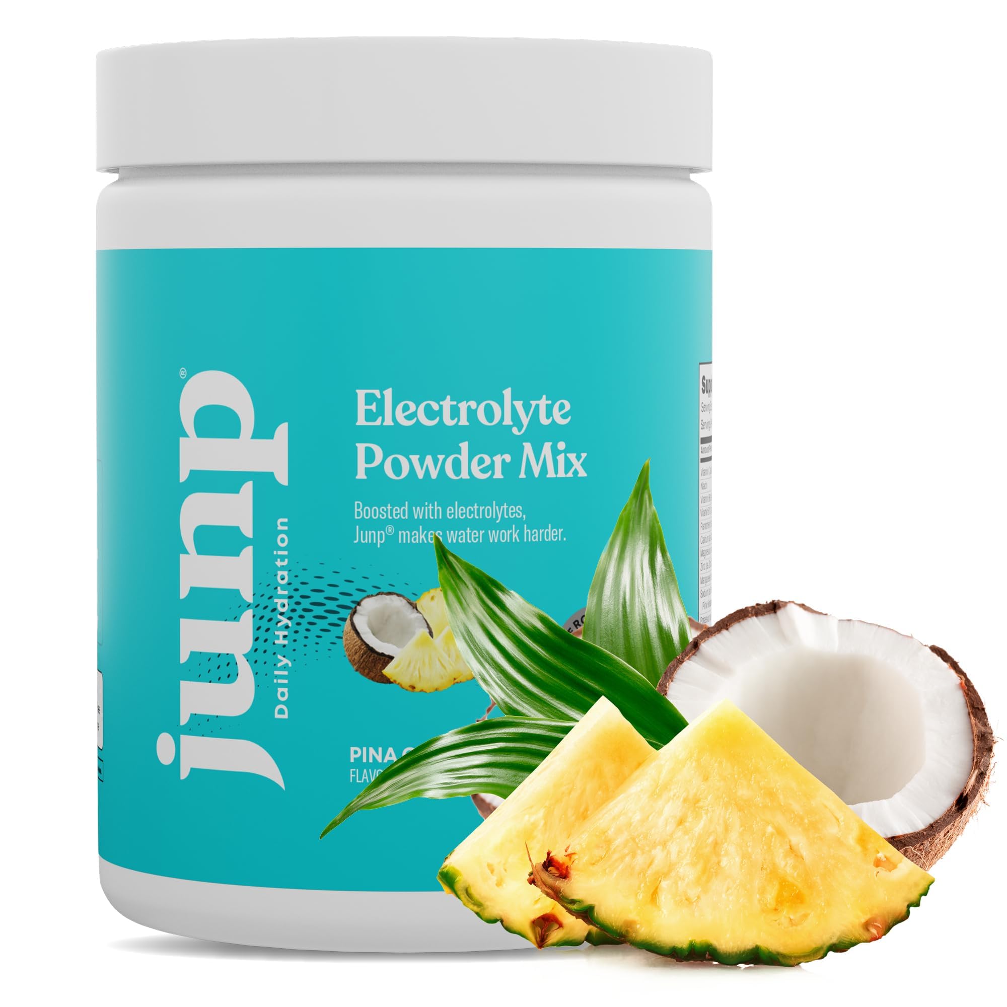 JUNP Electrolytes Powder No Sugar No Carbs – Pina Colada Coconut Pineapple Keto Electrolyte Drink Mix - Potassium & Salt Hydration Powder Electrolytes - Zero Calorie Sugar Free Electrolyte Powder 90ct