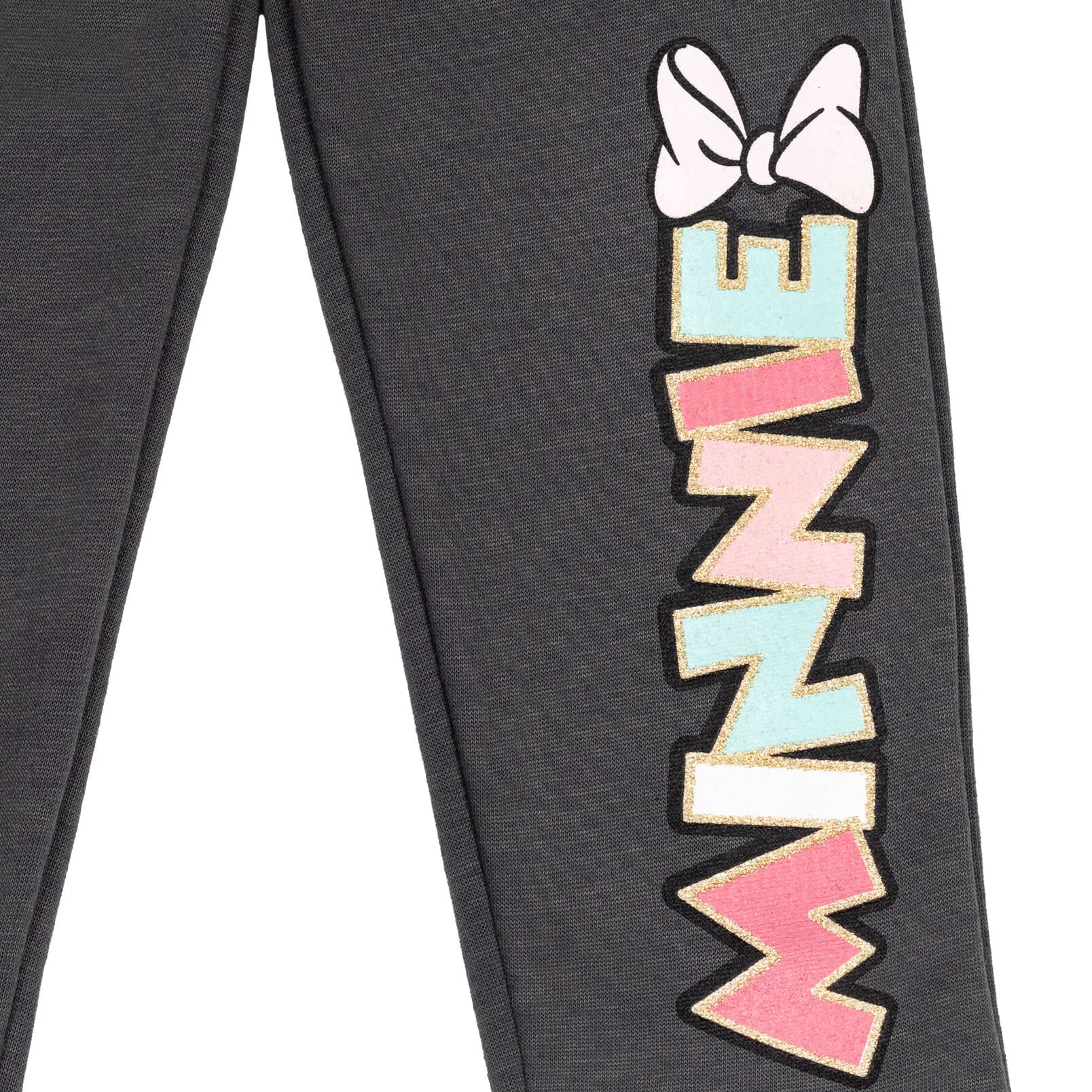 Disney Minnie Mouse Toddler Girls Fleece Pullover Sweatshirt Pants Set Gray 4T