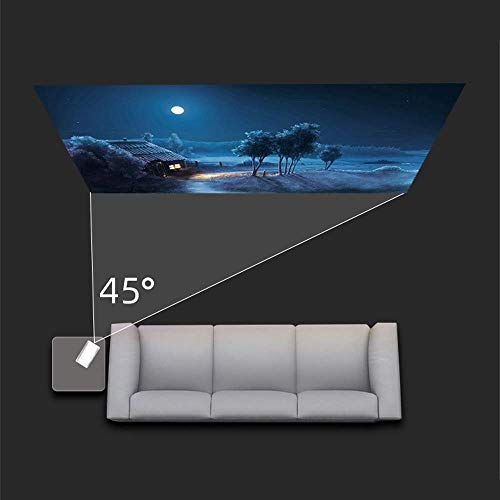 ALIZJJ Professional Native 1080P Full HD LED Projector HDMI Projector with Display Compatible TV Stick Mini Portable Projector Best Shooting Distance 0.5-3m