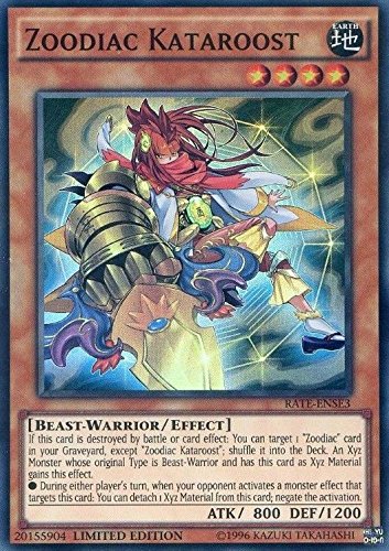 Zoodiac Kataroost - Rate-ENSE3 - Super Rare - Limited Edition - Raging Tempest: Special Edition