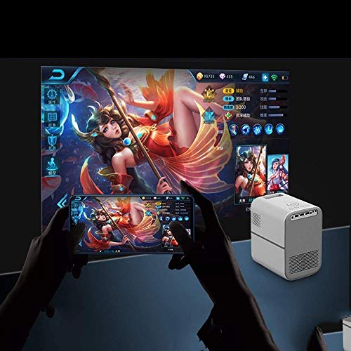 ALIZJJ Professional Native 1080P Full HD LED Projector HDMI Projector with Display Compatible TV Stick Mini Portable Projector Best Shooting Distance 0.5-3m