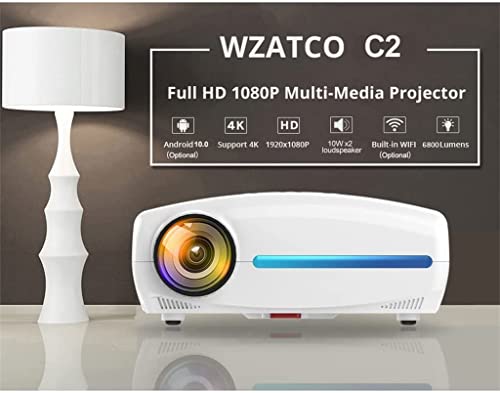 Feilx Mini Projector 2022 Upgraded Portable Video-Projector, HD LED Projector with 4D Digital Keystone 6800 Lumens Home Theater Portable Projector LED Projector