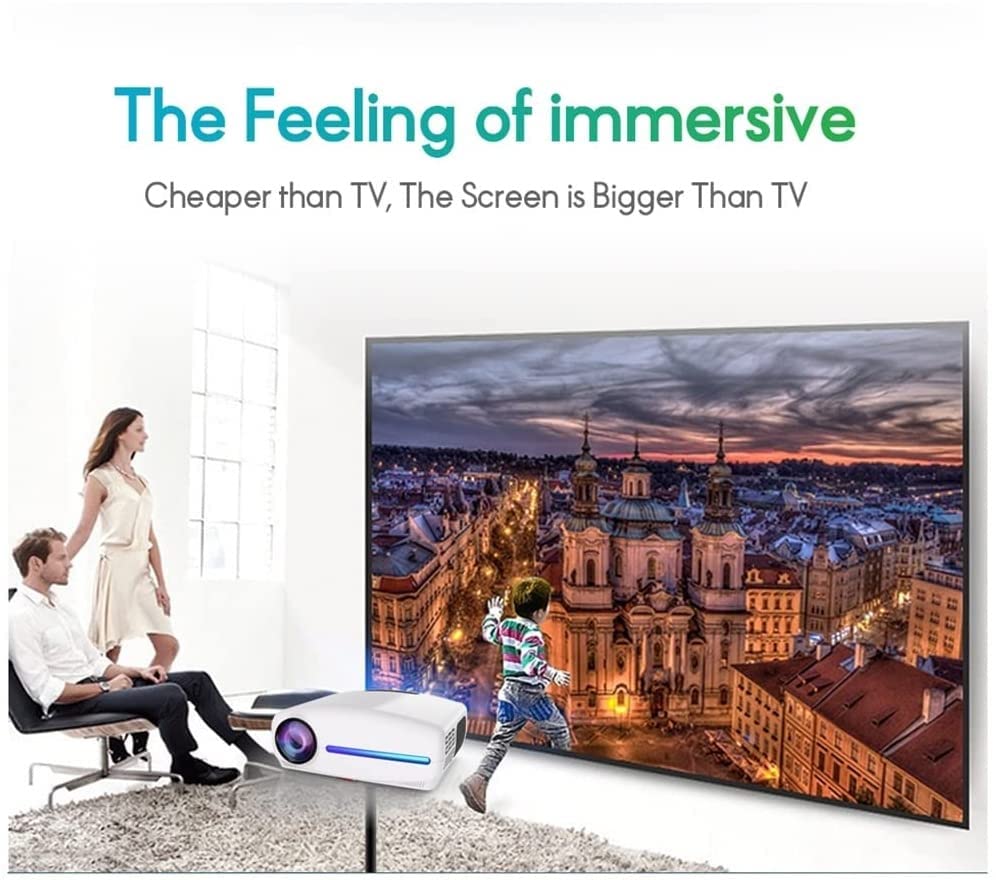 Feilx Mini Projector 2022 Upgraded Portable Video-Projector, HD LED Projector with 4D Digital Keystone 6800 Lumens Home Theater Portable Projector LED Projector