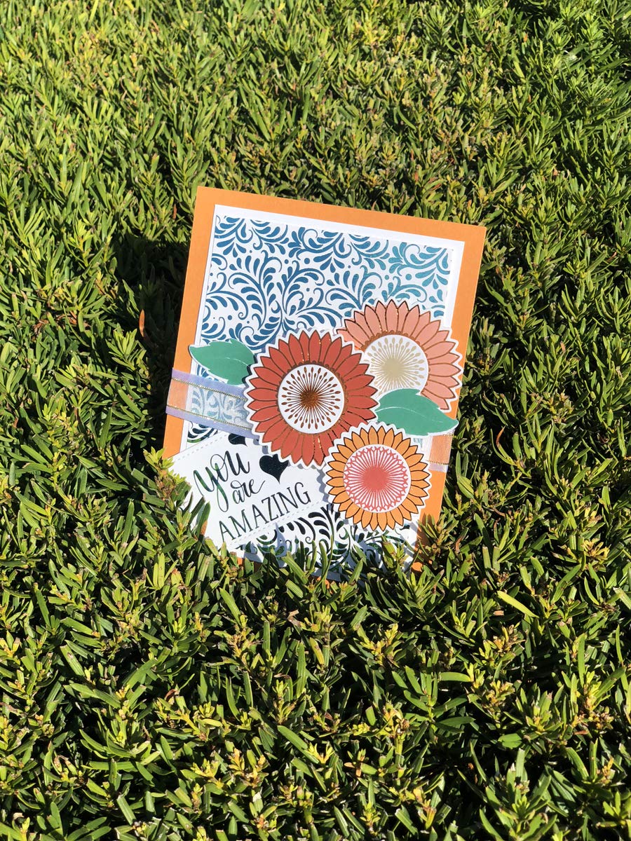 Gina K. Designs for Therm O Web StampnFoil Clear Stamps, Graphic Sunflowers
