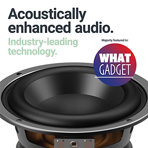Majority D40 Active Bookshelf Speakers | Powered Stereo Studio Speakers | Powerful Amplified 2.0 Channel Sound | Bluetooth, Optical, RCA, USB & Aux Playback | Digital Controls | HiFi Speakers