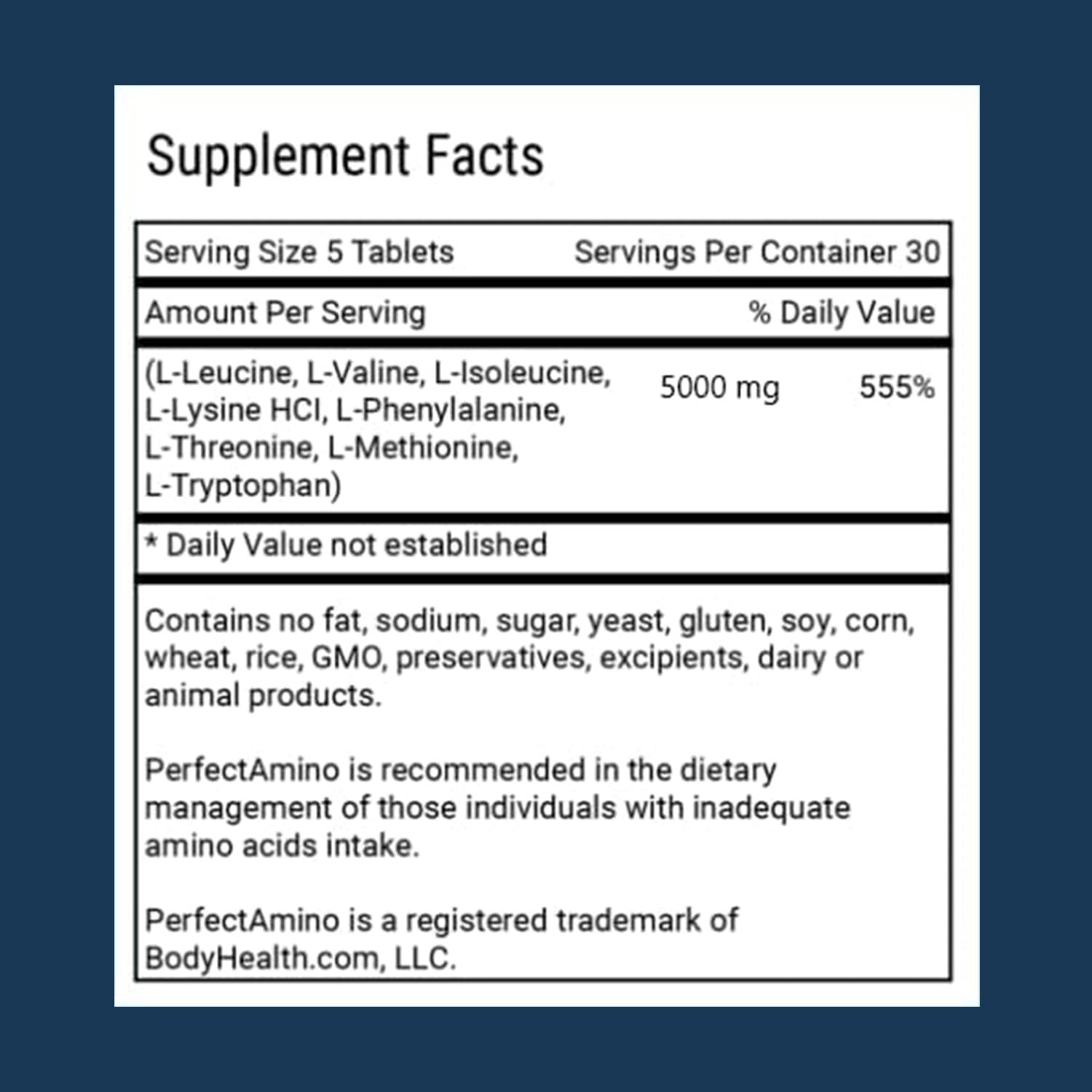 Advanced Bionutritionals – Advanced Amino Formula Tablets, Amino Acid Supplement, Build Muscle, Post Workout Recovery, Energy, Stamina, Non-GMO, Gluten Free, Dairy Free, Vegan (150 Tablets)