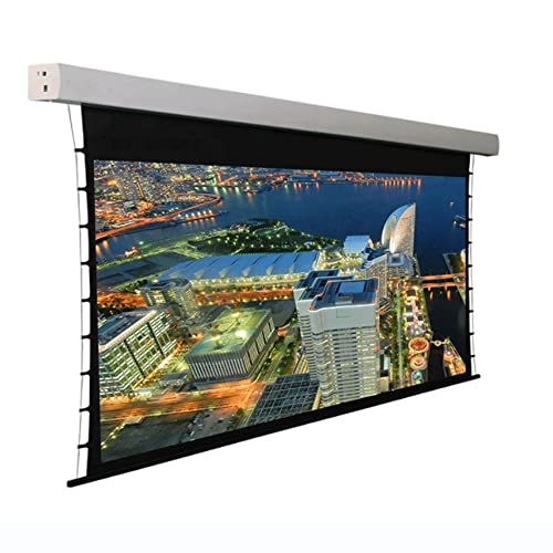 LIUYUNQI 16:9 Tab-tensioned Motorized Intelligent Electric Projection 4K Cinema Screen for Home Theater Projector