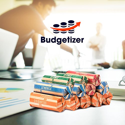 Premium Coin Roll Wrappers 1000-Count Assorted Coin Papers Bundle of 250 Each Quarters Nickels Dimes Pennies
