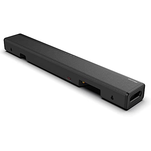 Hisense HS214 2.1ch Sound Bar with Built-in Subwoofer, 108W, All-in-one Compact Design with Wireless Bluetooth, Powered by Dolby Audio, Roku TV Ready, HDMI ARC/Optical/AUX/USB, 3 EQ Modes,Black