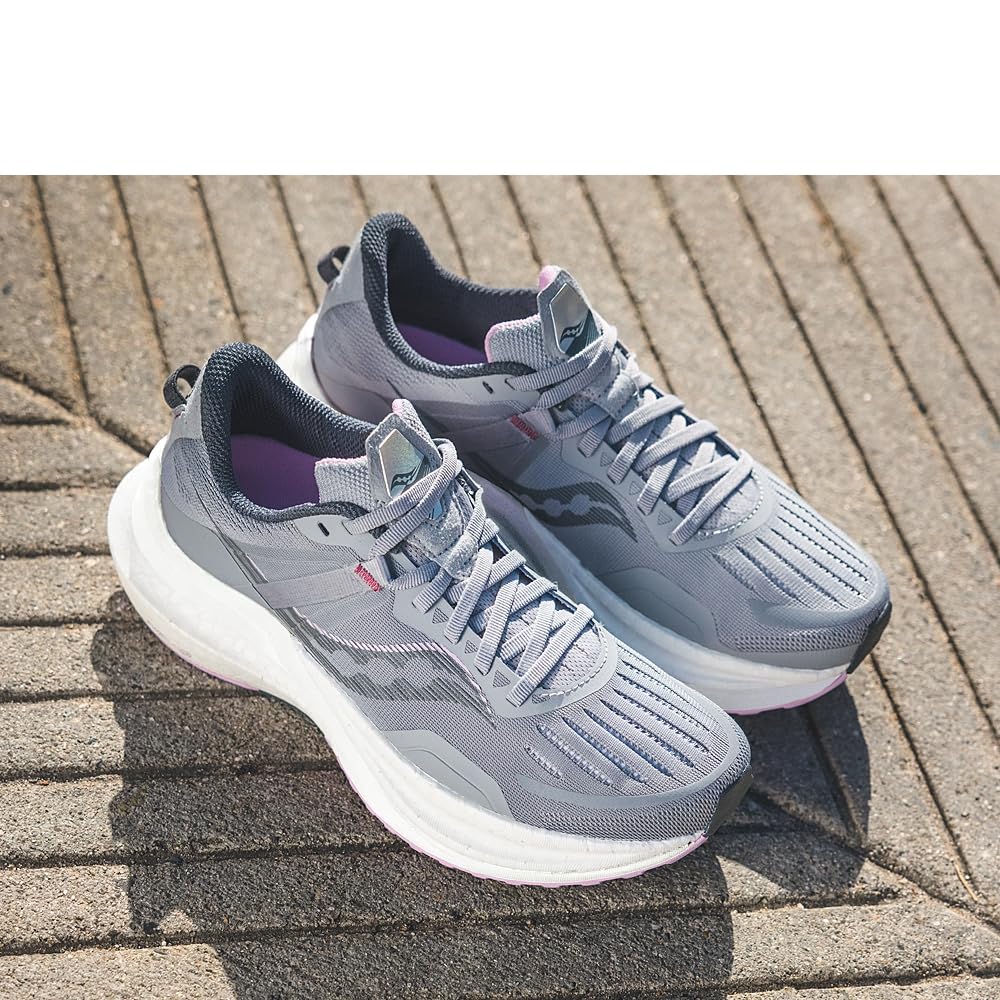 Saucony Womens Running Shoe, Alloy/Quartz, 10 Wide