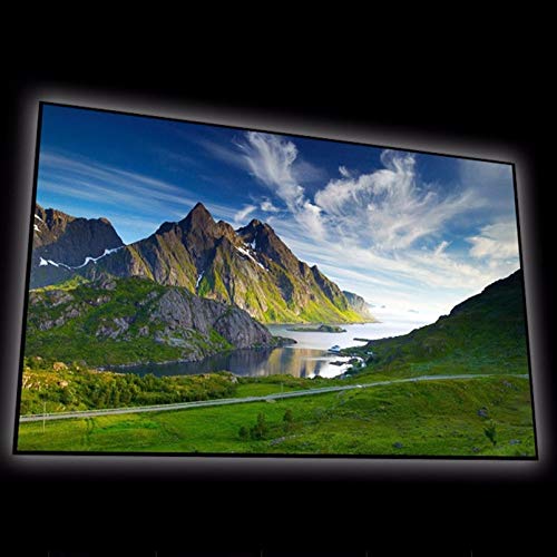 WSSBK 2.35:1 Format 4K Thin Bezel Fixed Frame Projection Screen with Cinema Grey Frame Screen (Size : 300 inch)