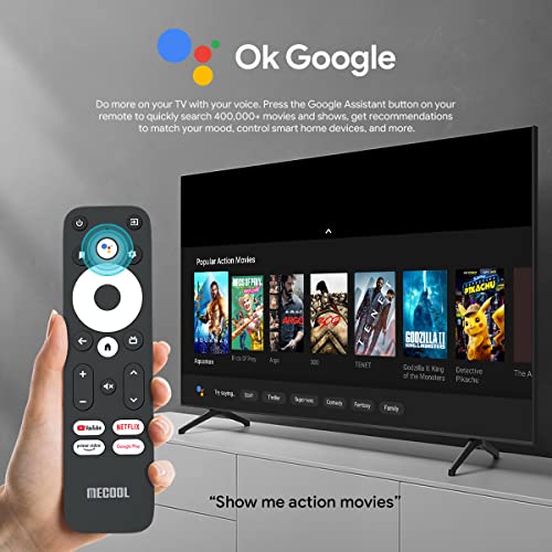 Mecool KM2 Plus Google Certified Android 11 TV Box Amlogic S905X4-B 2GB 16GB 2.4G&5G WiFi BT5.0 Supports Prime Video 4K HDR Box