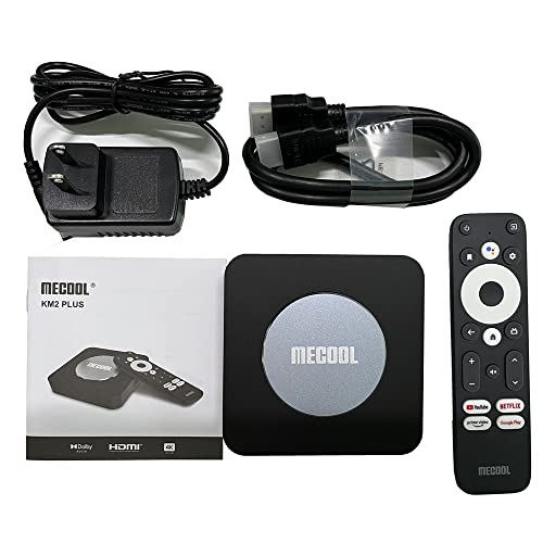 Mecool KM2 Plus Google Certified Android 11 TV Box Amlogic S905X4-B 2GB 16GB 2.4G&5G WiFi BT5.0 Supports Prime Video 4K HDR Box