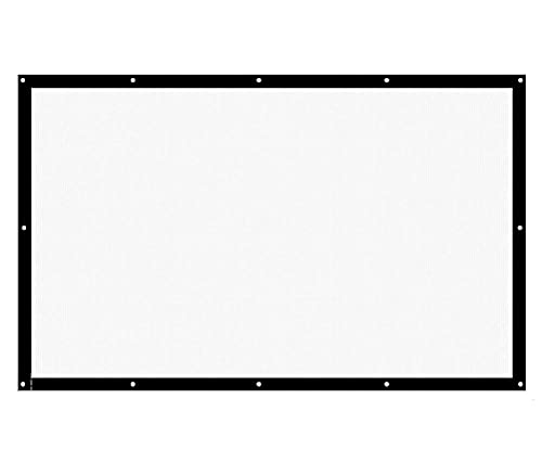 180/200/250/300 Inch Projection Projector Screen 16:9 Fold Portable Screen Canvas Matt White for Home Film HD Wall Mounted (Size : 180 inch)