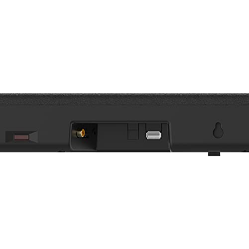 Hisense HS214 2.1ch Sound Bar with Built-in Subwoofer, 108W, All-in-one Compact Design with Wireless Bluetooth, Powered by Dolby Audio, Roku TV Ready, HDMI ARC/Optical/AUX/USB, 3 EQ Modes,Black