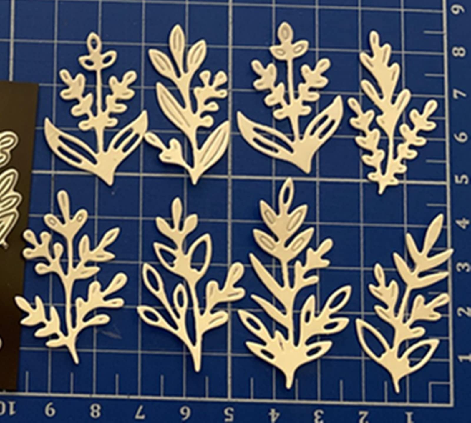 hinana 8pcs/Set Leaves Metal Die Cuts,Various Leaves Plant Flower Leaf Cutting Dies Cut Stencils for DIY Scrapbooking Album Decorative Embossing Paper Dies Card Making
