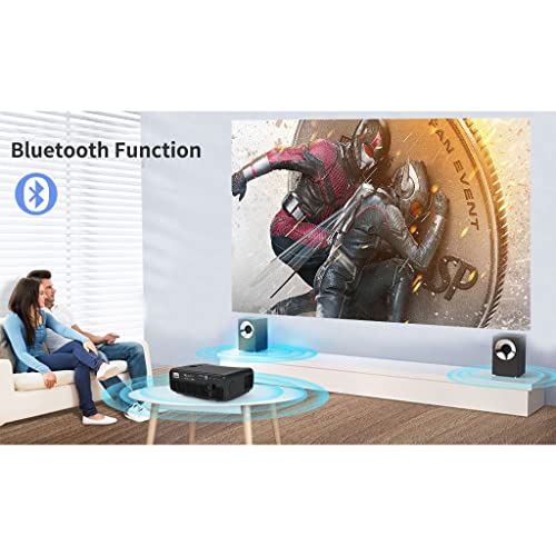 ZLXDP Home Projector Video Movie Beamer System Wireless Full 1080P Native Resolution Home Theater Projector