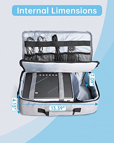 HISION Projector Bag Mini Projector Case Portable Case for Mini Projector and Accessories